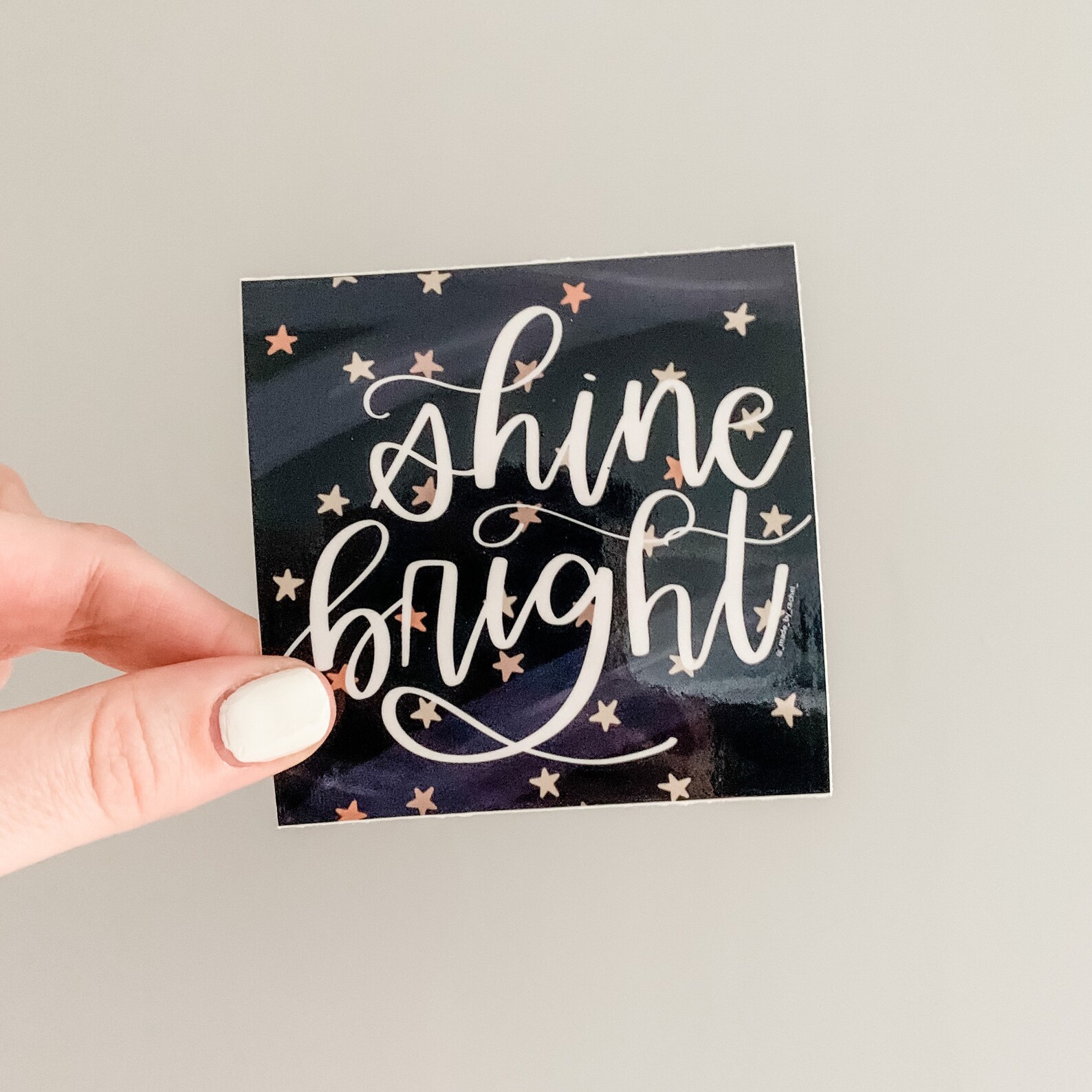 Shine Bright Sticker Inspirational Quote Sticker | Etsy