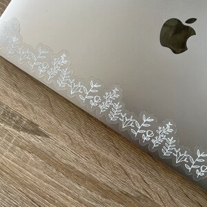 Long Sticker, White Line Art Sticker, Long Skinny Sticker for Water ...