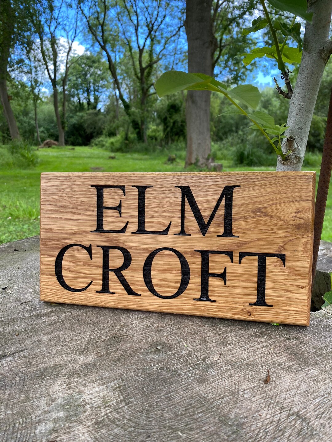 Personalised Oak House Signs - Etsy UK