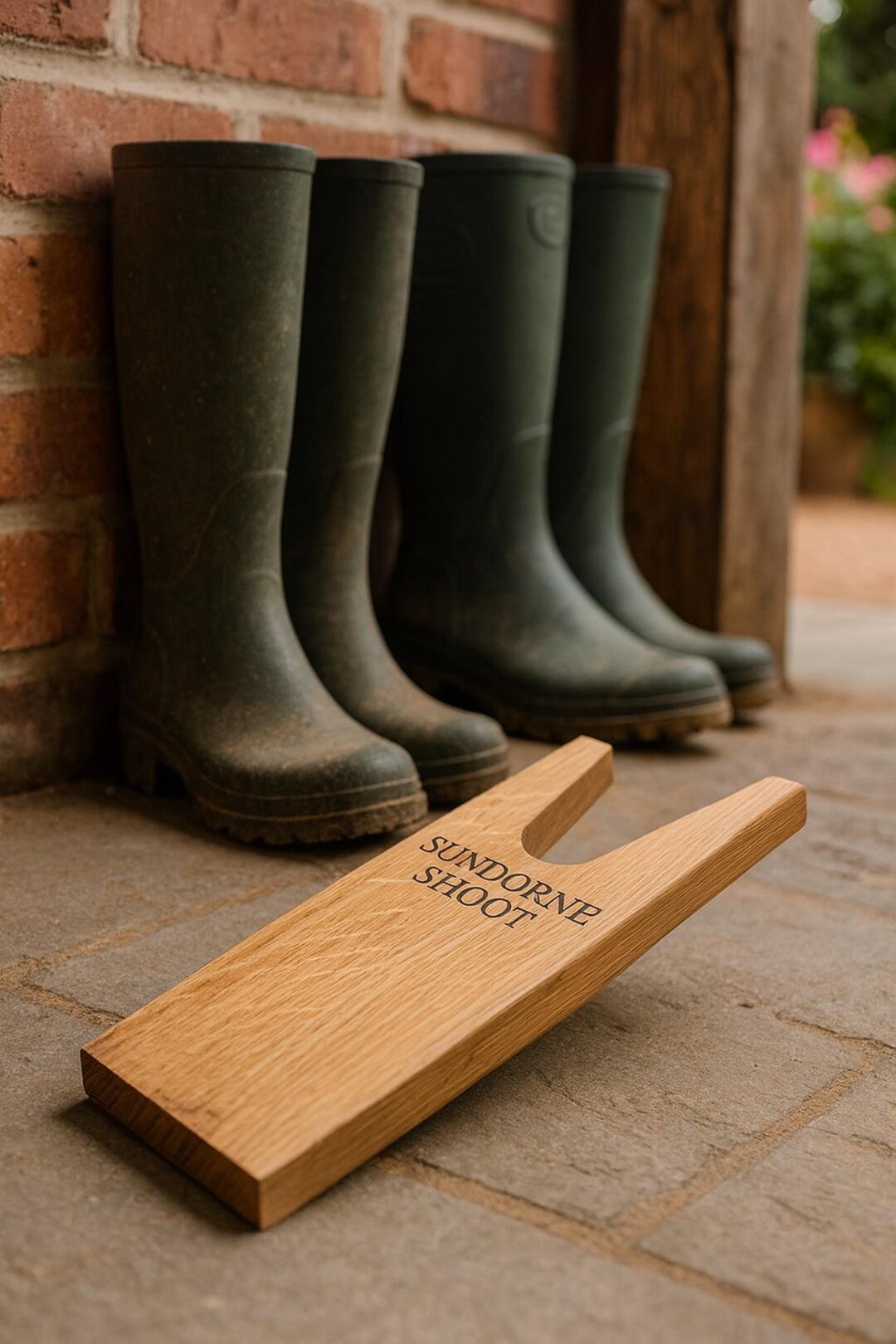 Personalised Oak Welly Boot Jack - Etsy