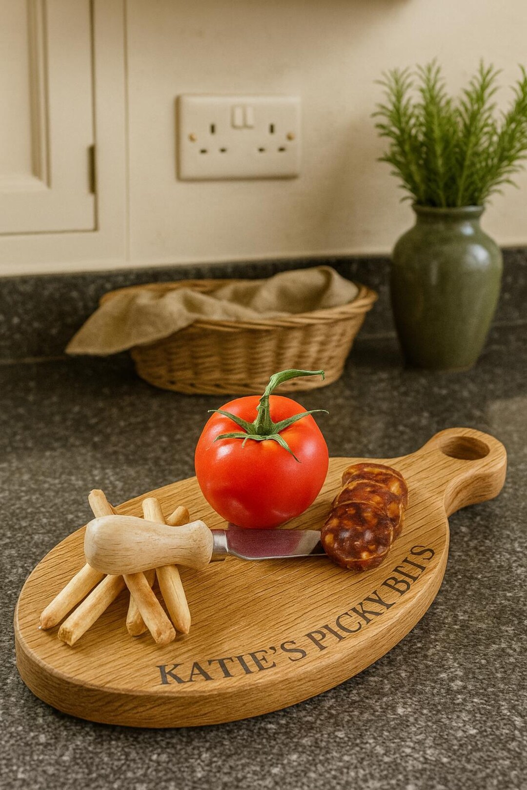 Personalised Oak Nibbles Serving Board - Etsy