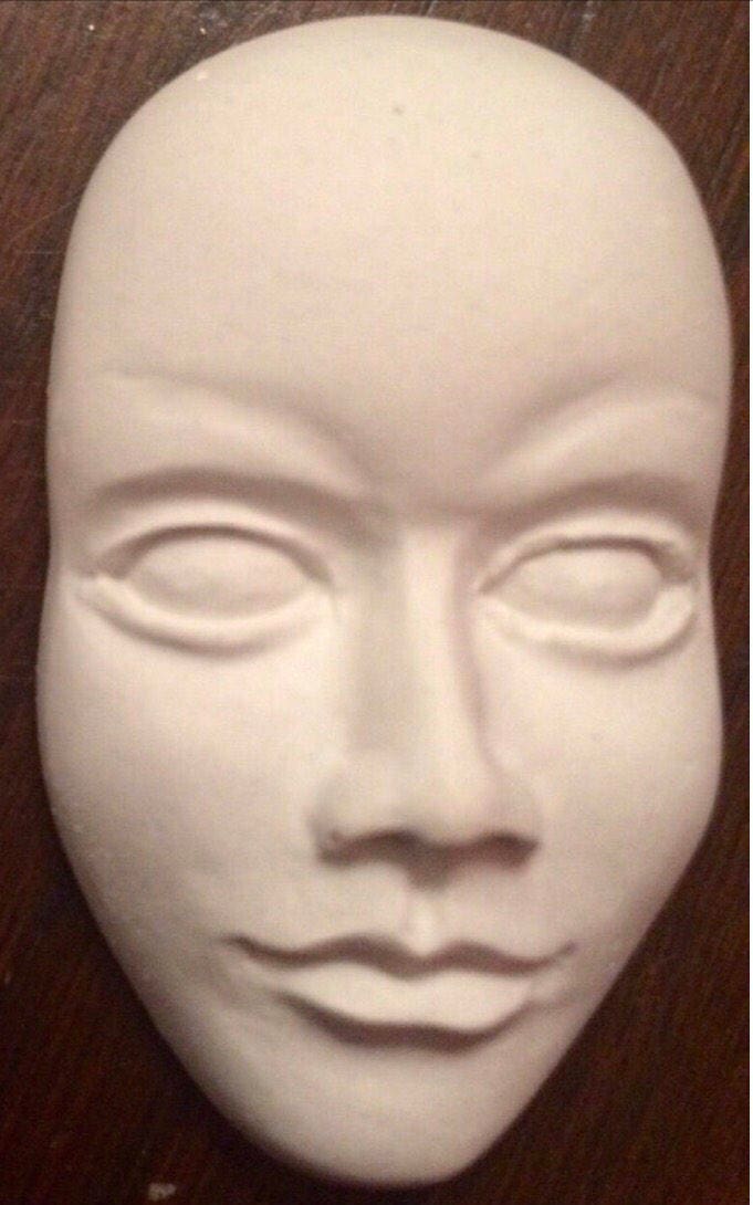 5 Craft Faces Craft Supplies Craft Blanks Powertex Faces | Etsy