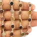 Turquoise Gold Plated Gemstone Bezel Connector Chain chain by - Etsy