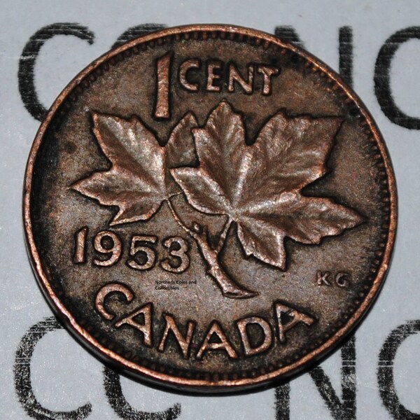 1953 Canadian Cent - Etsy UK