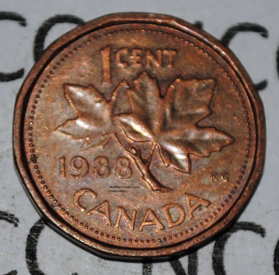 Canada 1988 1 Cent Copper Coin One Canadian Penny - Etsy