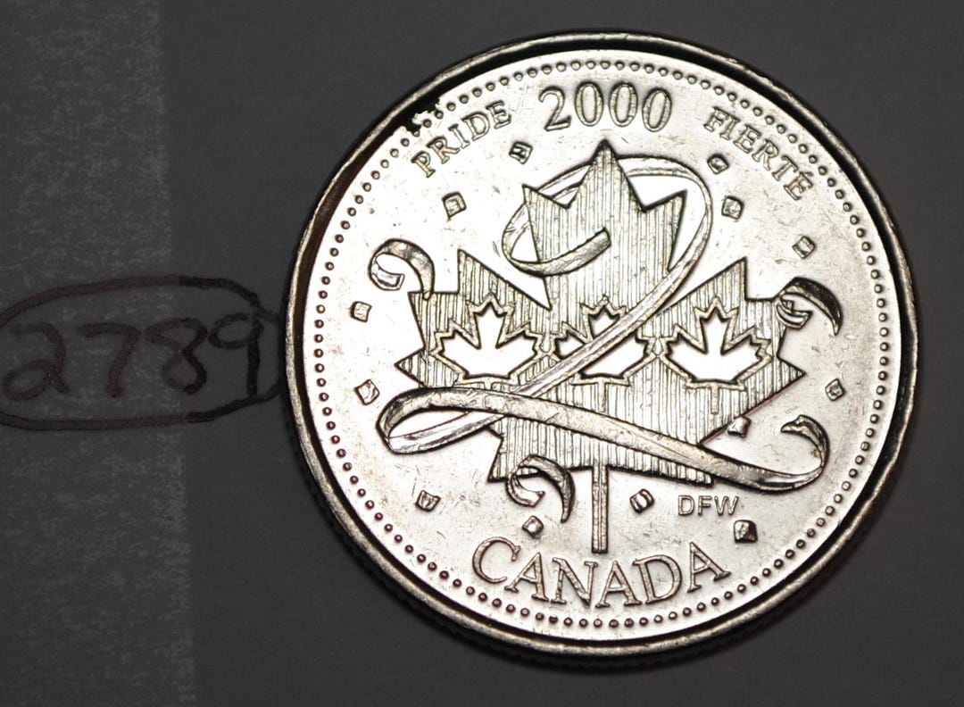 Canada 2000 January Pride 25 Cents Circulated Quarter Lot# 2789 - Etsy