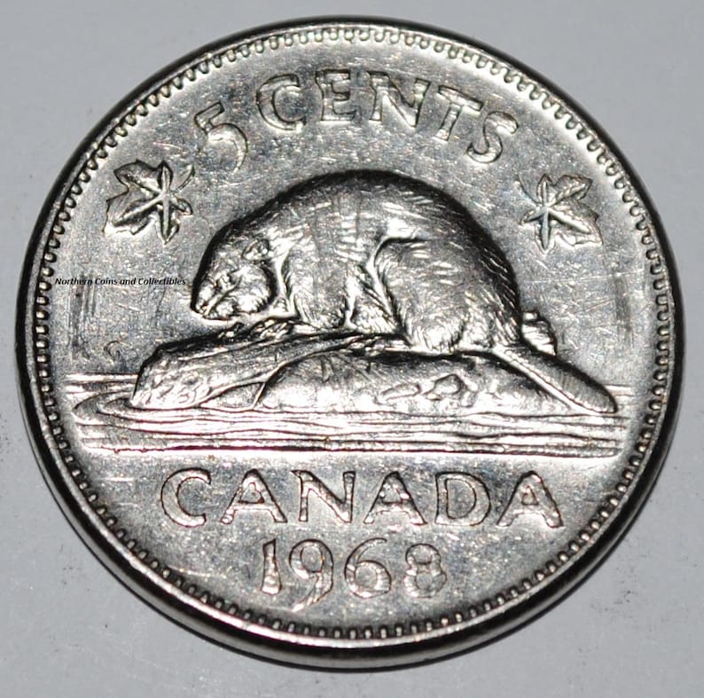 Canada 1968 5 Cents Elizabeth II Canadian Nickel Five Cent Etsy canada-1968-5-cents-elizabeth-ii-canadian-nickel-five-cent-etsy
