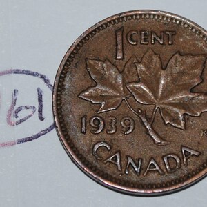 Canada 1939 1 Cent Copper Coin One Canadian Penny Lot U61 - Etsy Canada