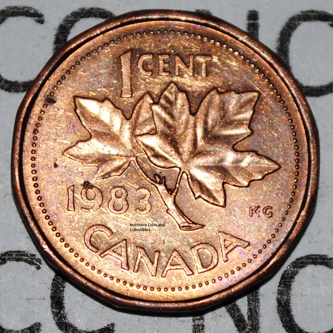 Canada 1983 1 Cent Copper Coin One Canadian Penny - Etsy