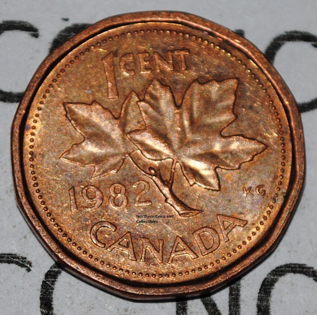 Canada 1982 1 Cent Copper Coin One Canadian Penny - Etsy