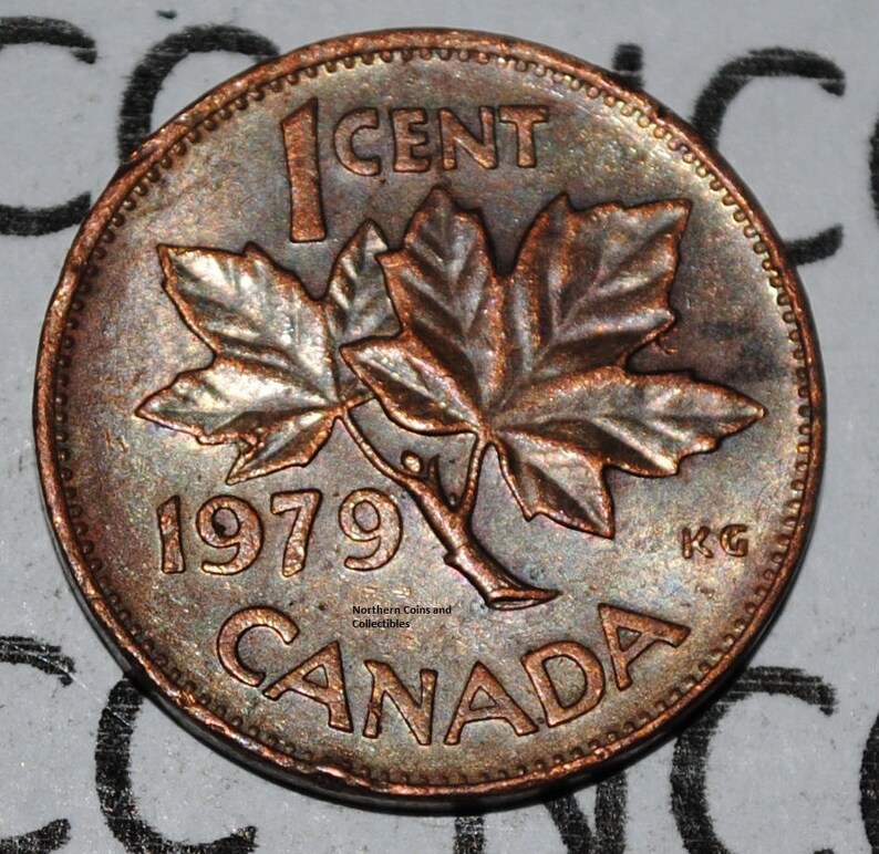 Canada 1979 1 Cent Copper Coin One Canadian Penny - Etsy