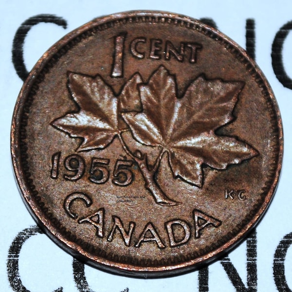 1955 Penny Canadian - Etsy