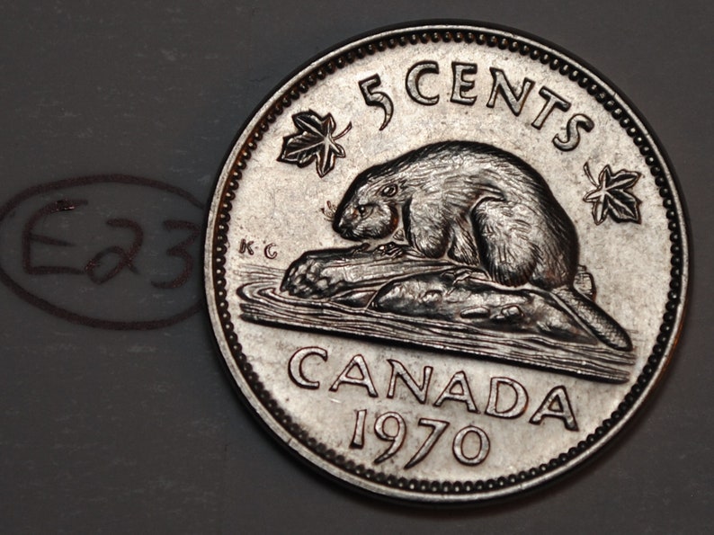 Canada 1970 5 Cents Elizabeth II Canadian Nickel Five Cent Lot - Etsy