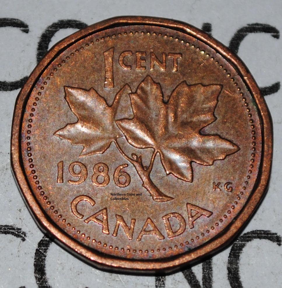 Canada 1986 1 Cent Copper Coin One Canadian Penny - Etsy Canada