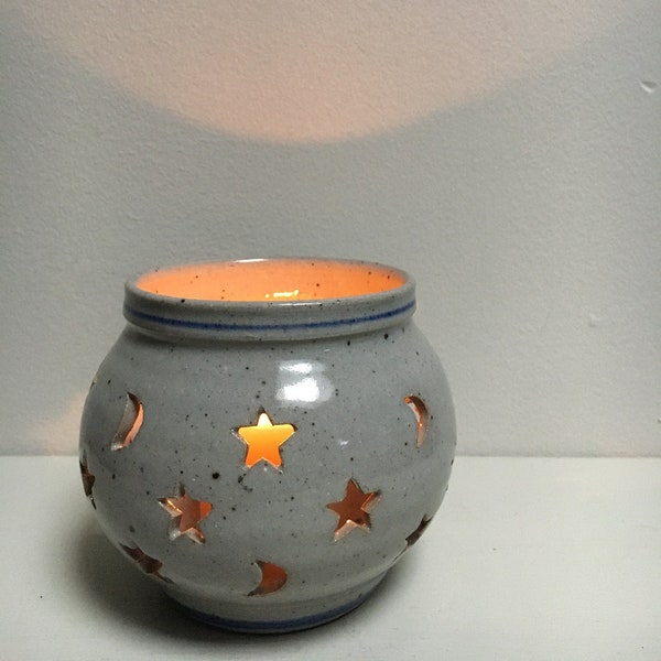 Pottery Luminary - Etsy