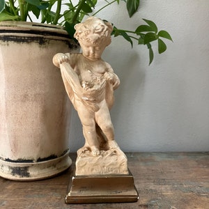 Vintage Cherub Statue | Alexander Backer Brooklyn NY Garden Cherub ...