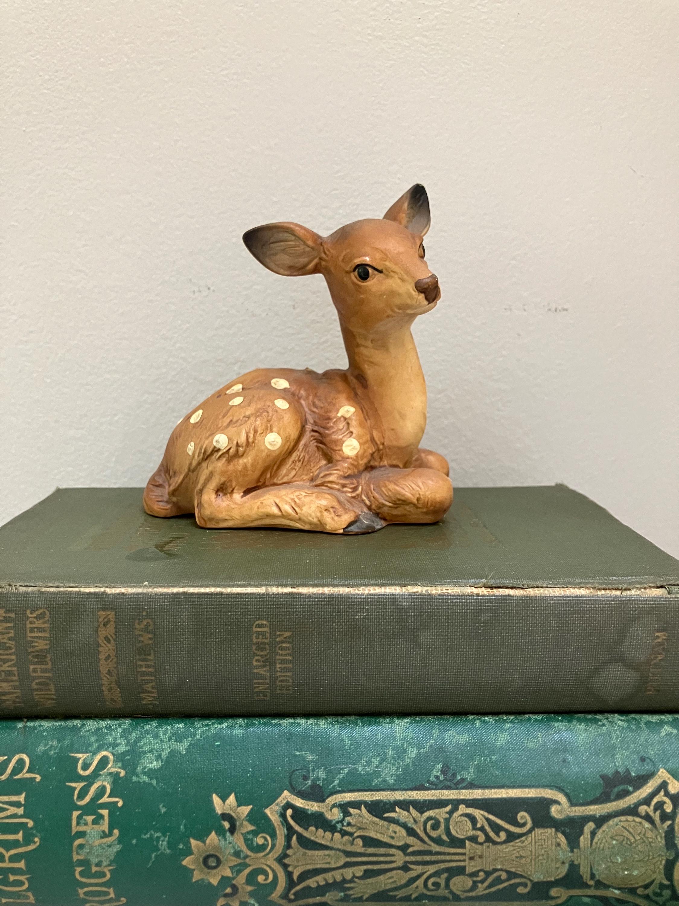 Vintage Ceramic Bambi Figurine: Holiday Deer Statue - Etsy
