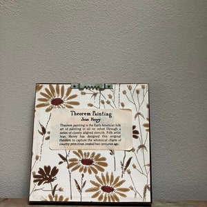 Vintage Theorem Painting Jean Henry Small Theorem Framed Wall Art Folk ...
