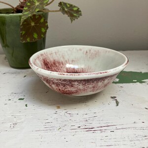 Handmade Ruby Red Glaze Bowl | Dated 2/14 Valentine's Day Bowl | Small ...