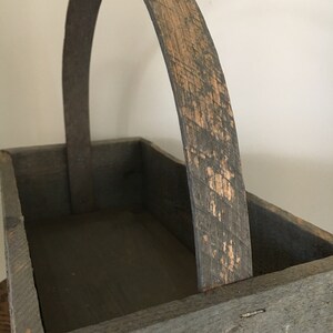 Vintage Wooden Box Garden Trug Rustic Wood Box for Christmas Display ...