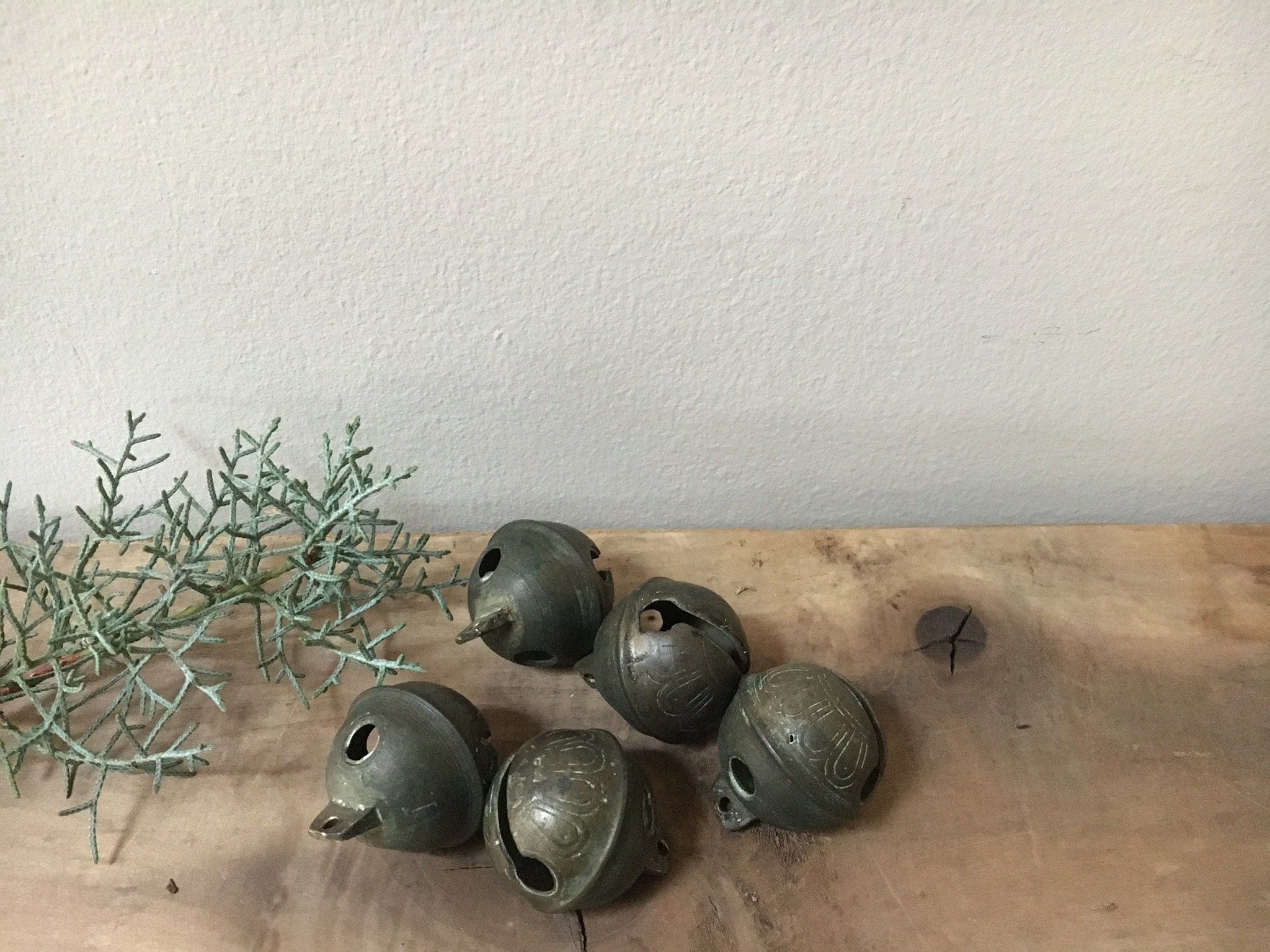 Vintage Indian Brass Temple Bells Sleigh Bells Christmas - Etsy