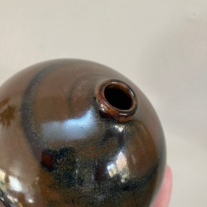 Vintage Brown Orb Weed Pot Original OMC Otagiri Made in Japan Trademark ...