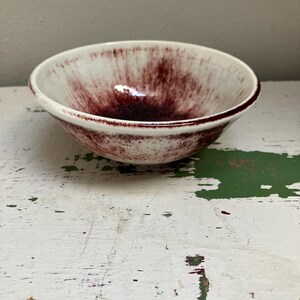Handmade Ruby Red Glaze Bowl | Dated 2/14 Valentine's Day Bowl | Small ...