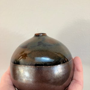 Vintage Brown Orb Weed Pot Original OMC Otagiri Made in Japan Trademark ...