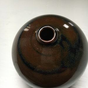 Vintage Brown Orb Weed Pot Original OMC Otagiri Made in Japan Trademark ...