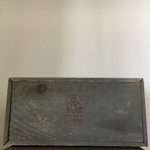 Vintage Wooden Box Garden Trug Rustic Wood Box for Christmas Display ...