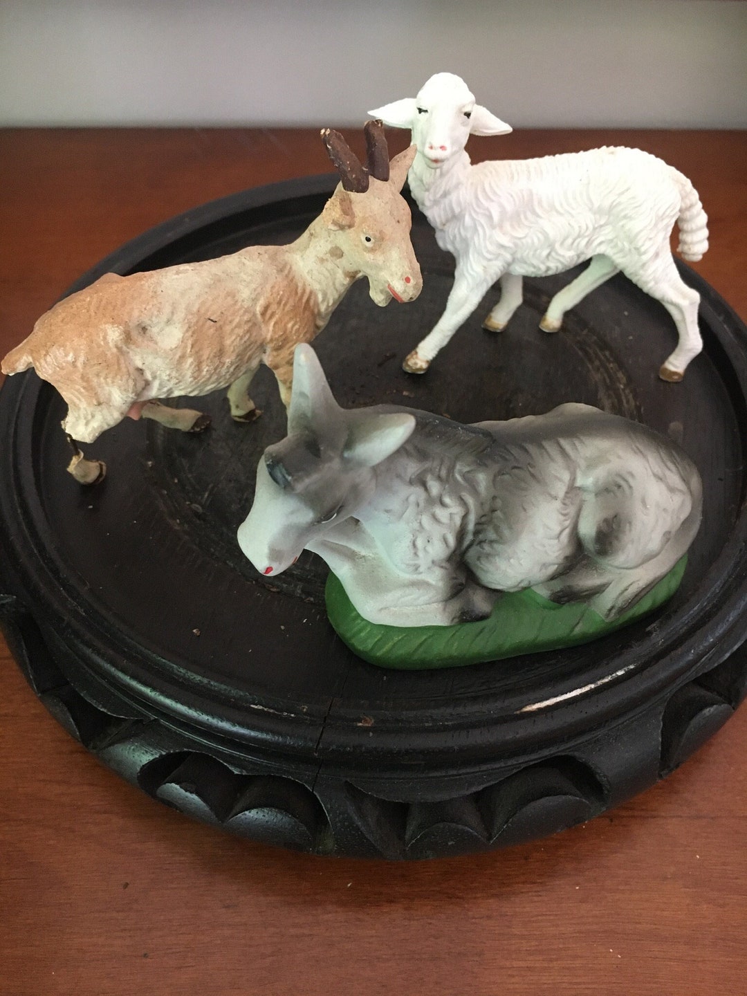 Vintage Animal Figures Wire Goat Figure Made in Germany Sheep Figure ...