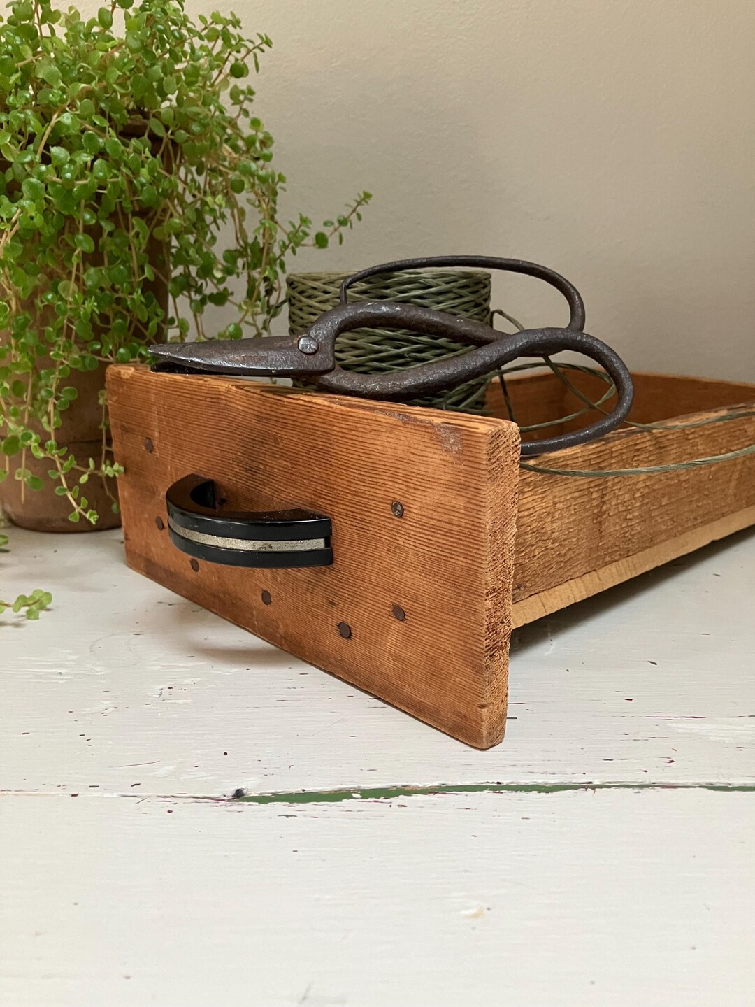 Vintage Wood Box | Single Wooden Drawer | Box for Display | Small ...