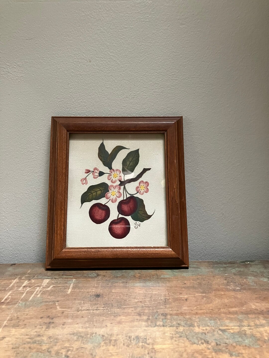 Vintage Theorem Painting | Framed Folk Art Painting on Velvet | ‘95 ...