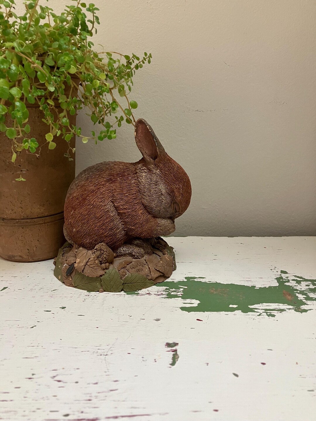 Vintage Rabbit Sculpture | Tim Wolfe Rabbit Figure | Wild Life Statue ...