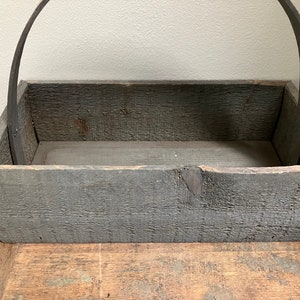 Vintage Wooden Box Garden Trug Rustic Wood Box for Christmas Display ...