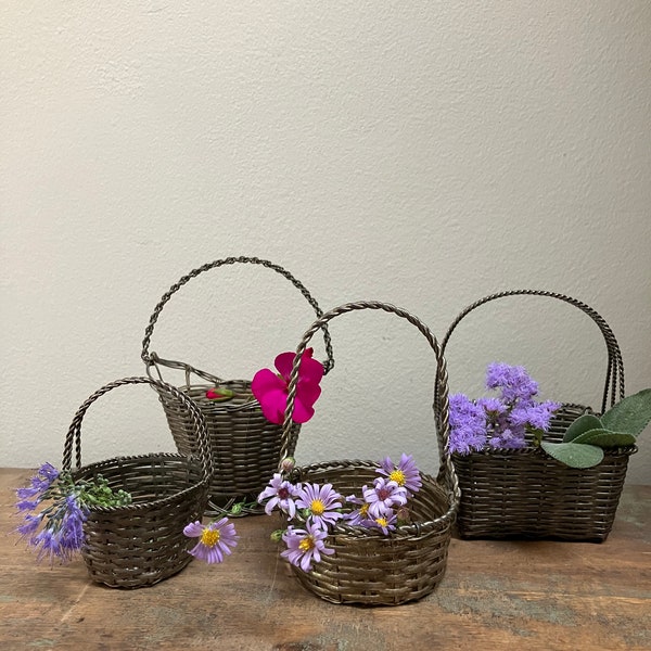 Small Metal Basket - Etsy