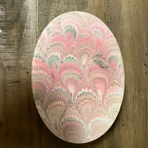 Handmade Marbleized Paper Boxes Set of 3 Italian IL Papiro Pink Boxes ...