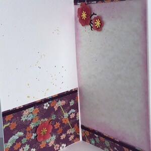 Cherry Blossom Card,japanese Style Card, Origami Doll Card,all ...