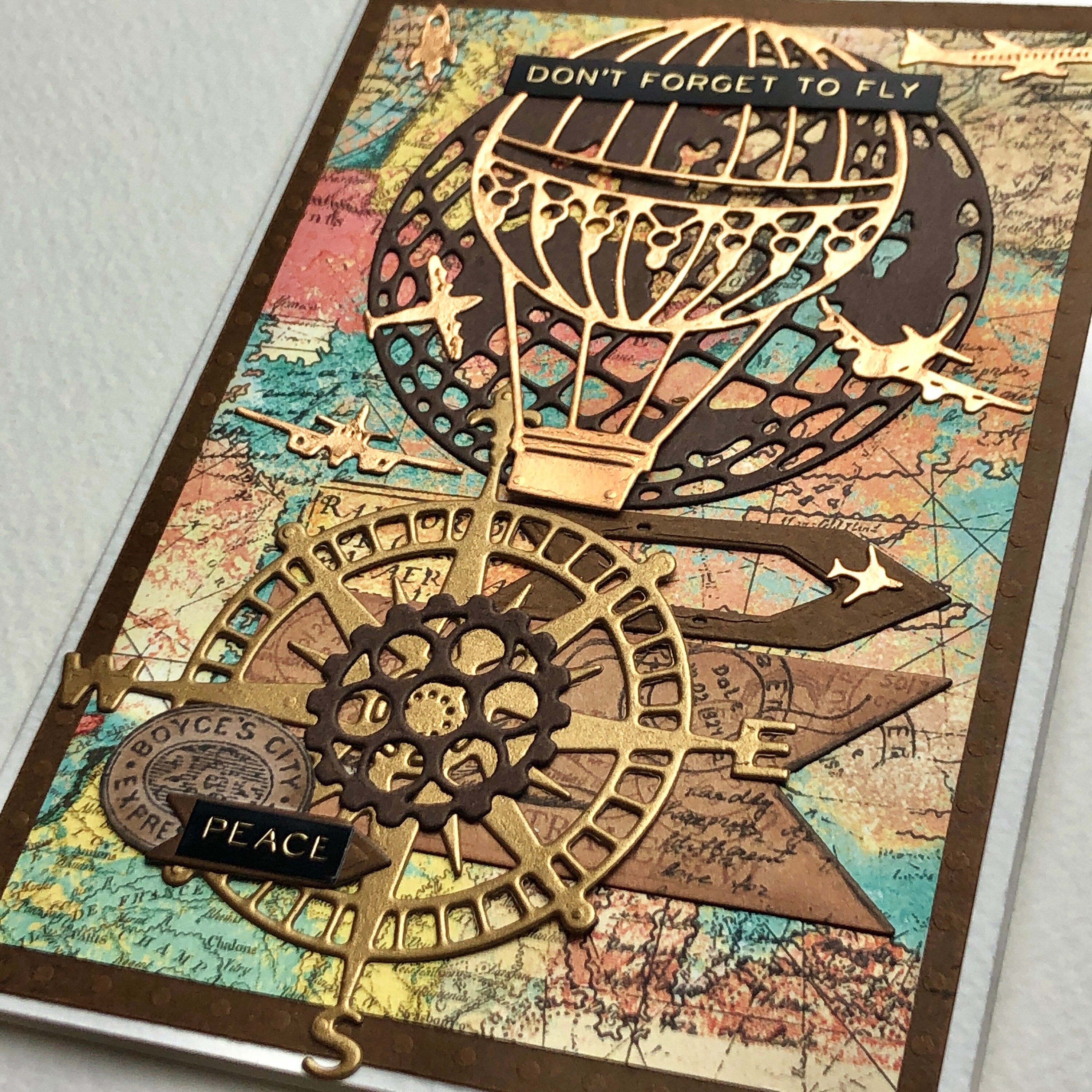 Men’s Birthday Card, Handmade Greeting Card, Card for Traveller , Don’t ...