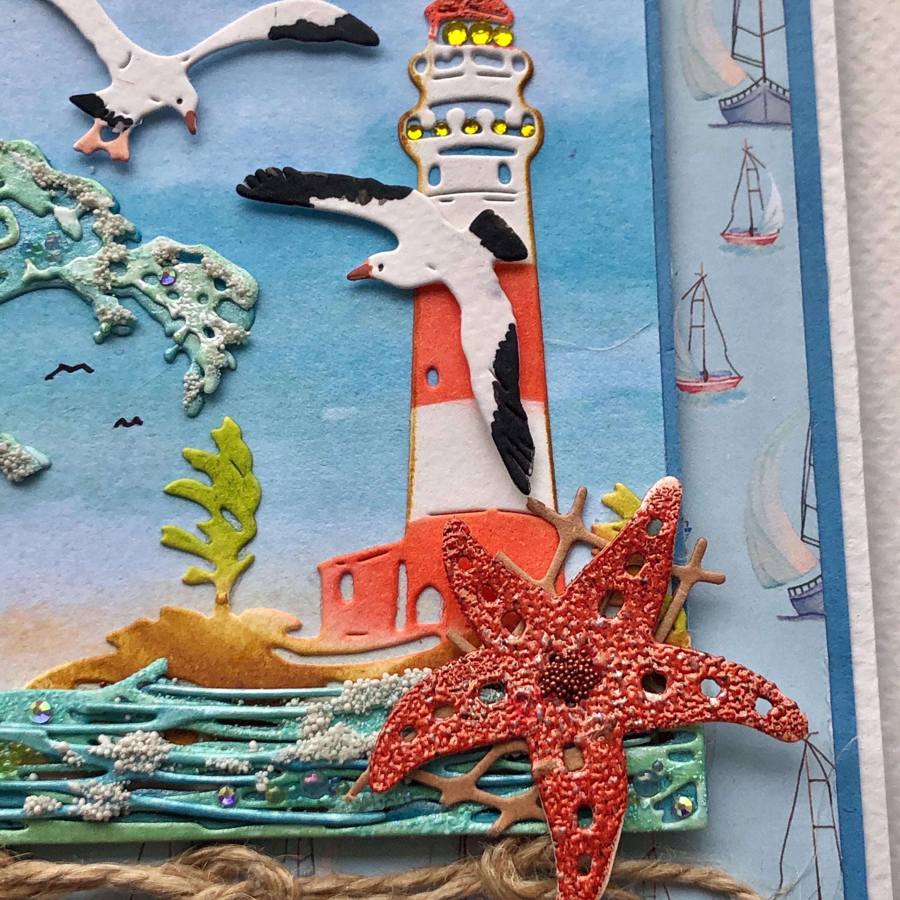 Lighthouse Card, Ocean Card, Sea Card, Happy Birthday Card, Happy ...