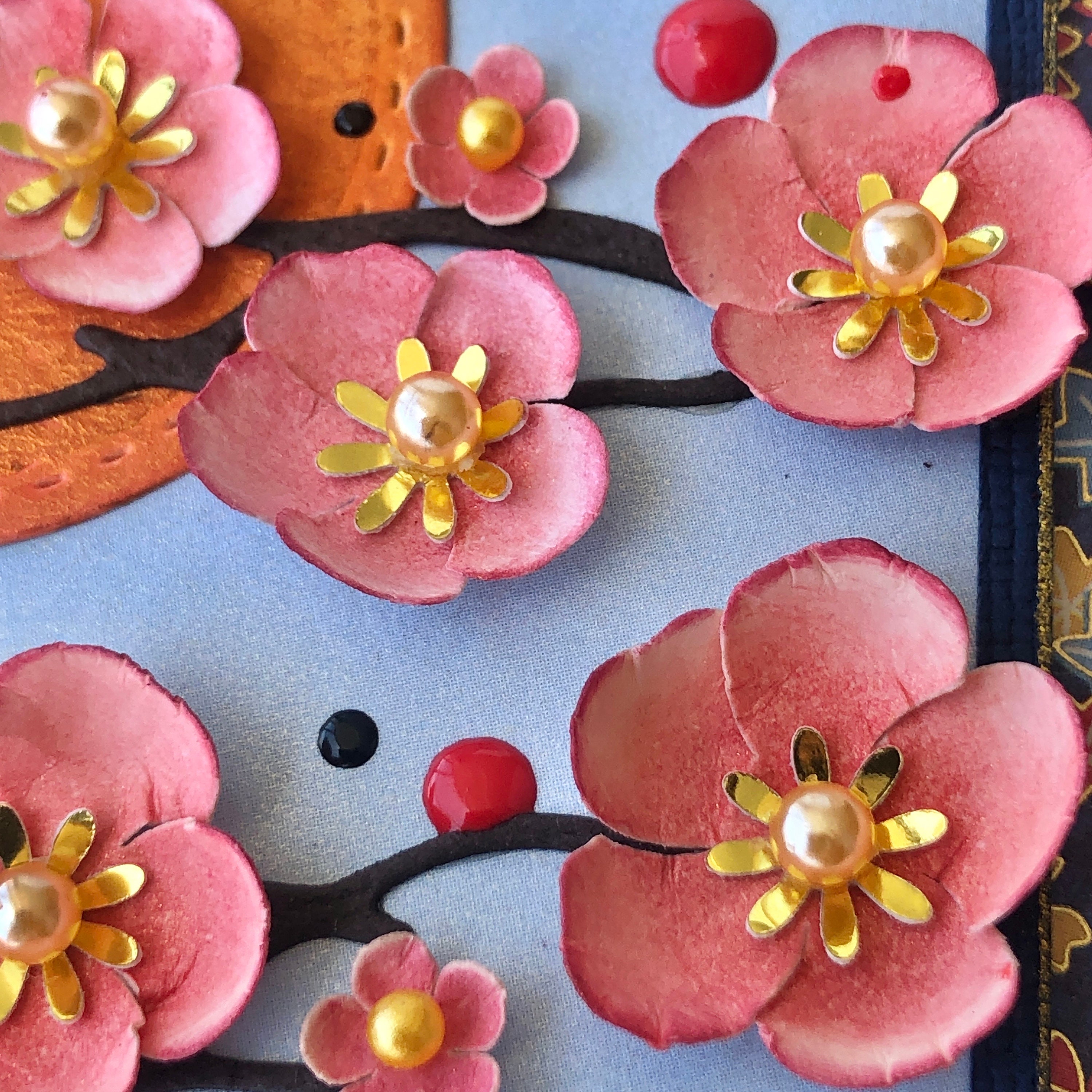 Japanese Style Card, Sakura Card, Cherry Blossom Card,cranes, Japanese ...