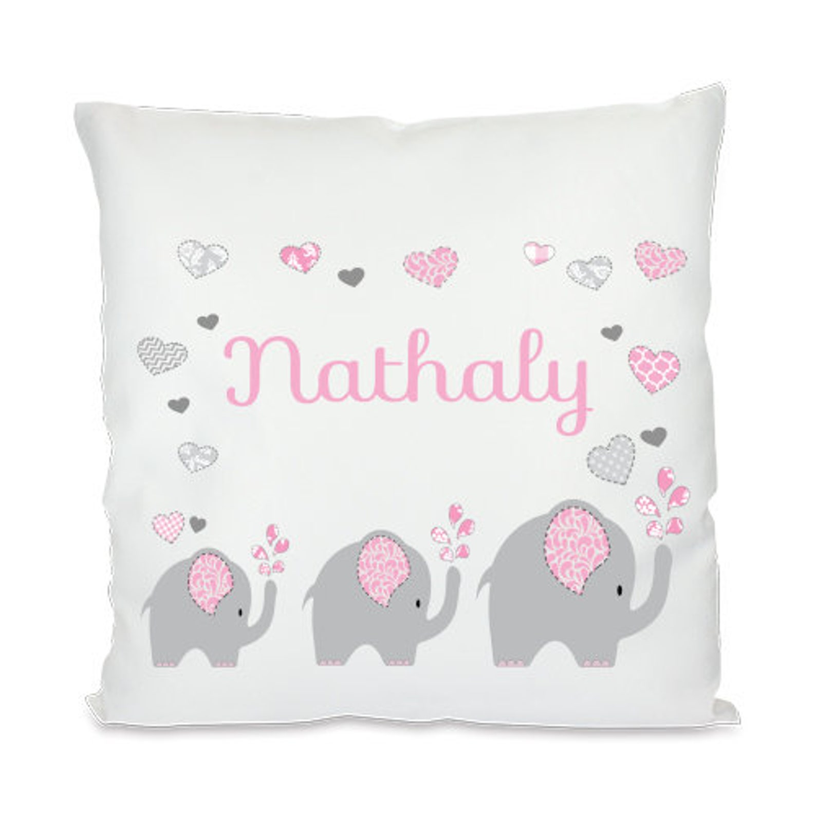 Kissen mit Namen Namenskissen Mädchen/Junge Motiv Elefant - Etsy España