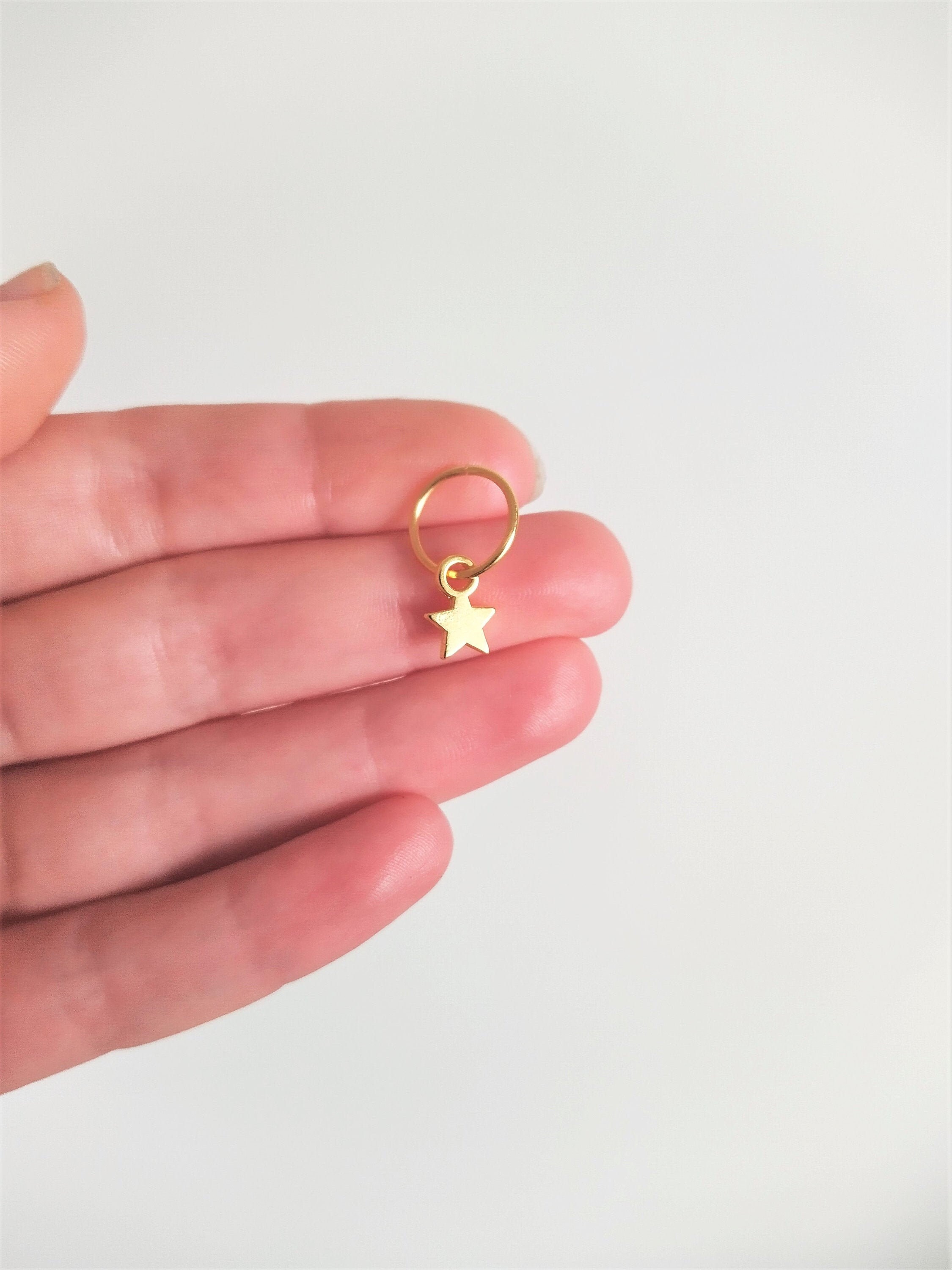 Star Belly Button Ring Star Navel Ring Navel Hoop Belly Etsy