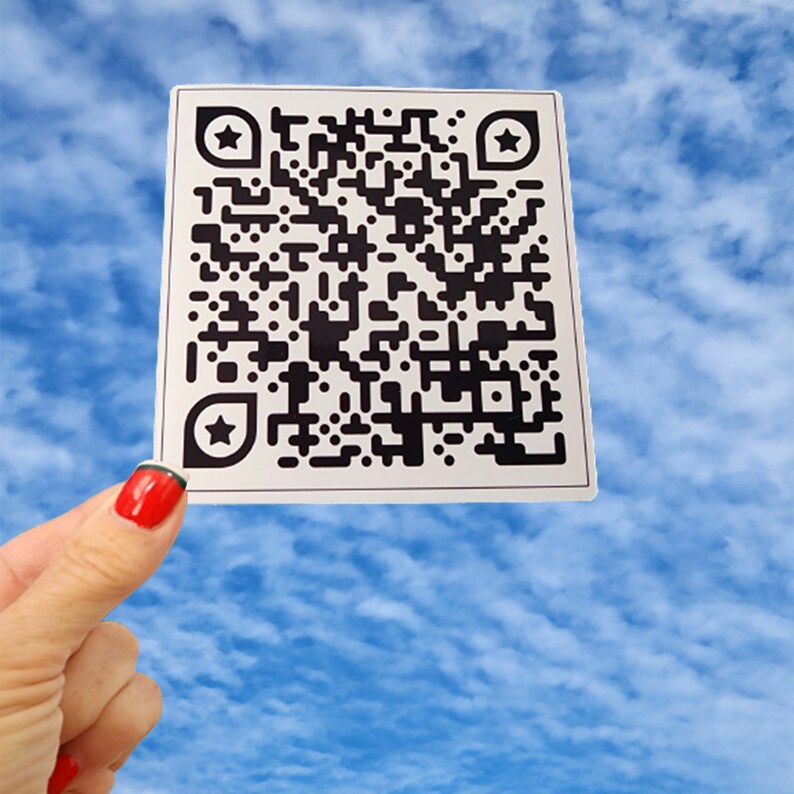 Rick Roll Sticker QR Code Sticker Rick Roll Prank Rick - Etsy