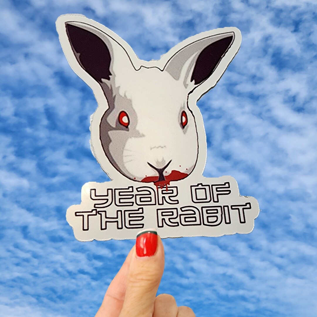 Year of the Rabbit Sticker, Monty Python Rabbit Sticker, Monty Python ...