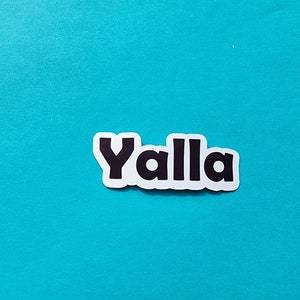 Yalla Sticker, Let's Go Sticker, Hebrew Israel Word Sticker, Arabic ...
