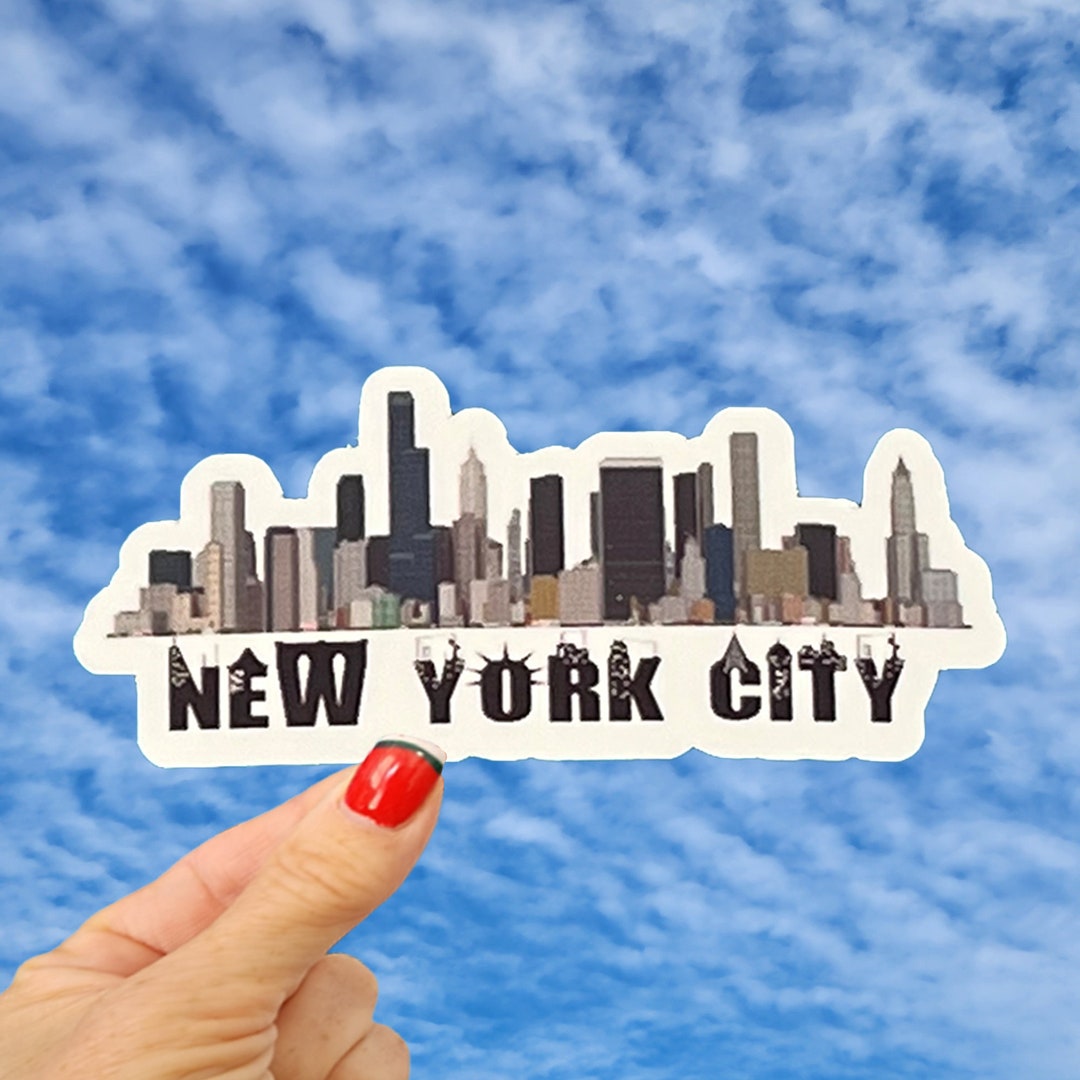 New York City Sticker, NYC Sticker, New York City Skyline Sticker, NYC ...