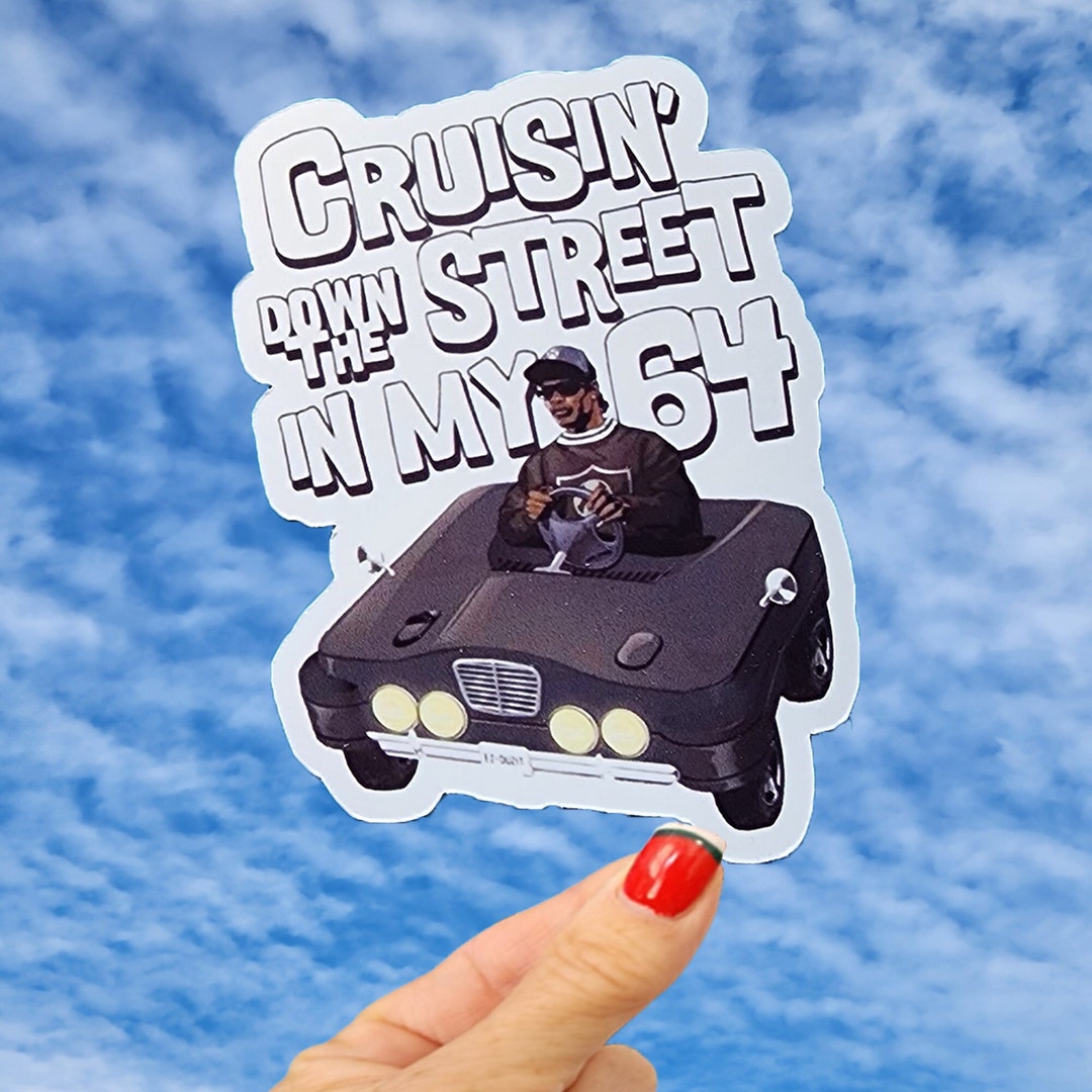 Easy E Cruising Down the Street in My 64 Sticker, Eazy E Sticker ...
