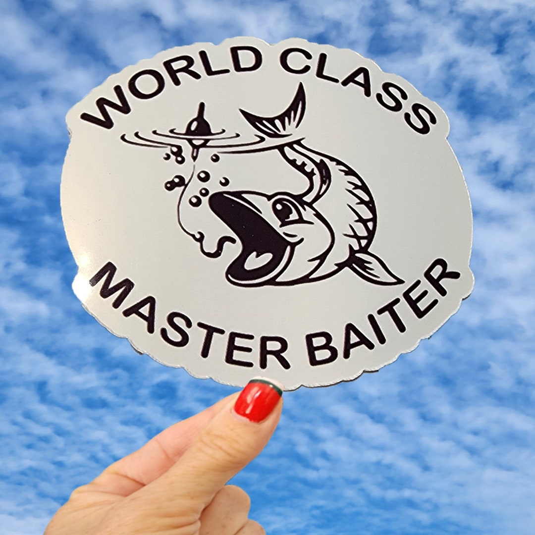 Master Baiter Sticker, World Class Master Baiter Sticker, Fisherman ...