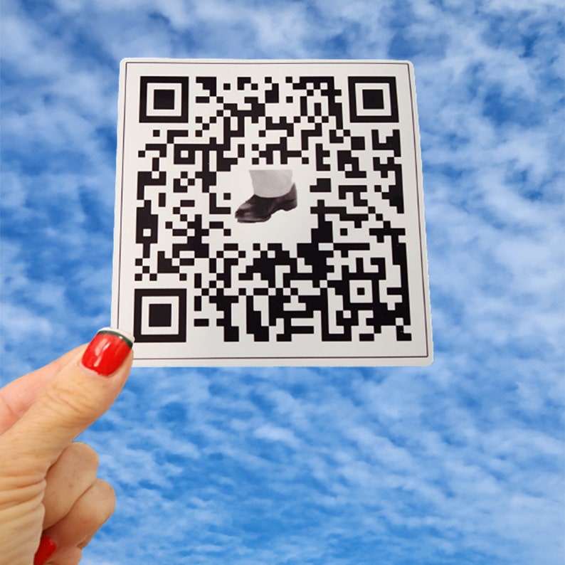 Rick Roll Sticker QR Code Sticker Rick Roll Prank Rick - Etsy